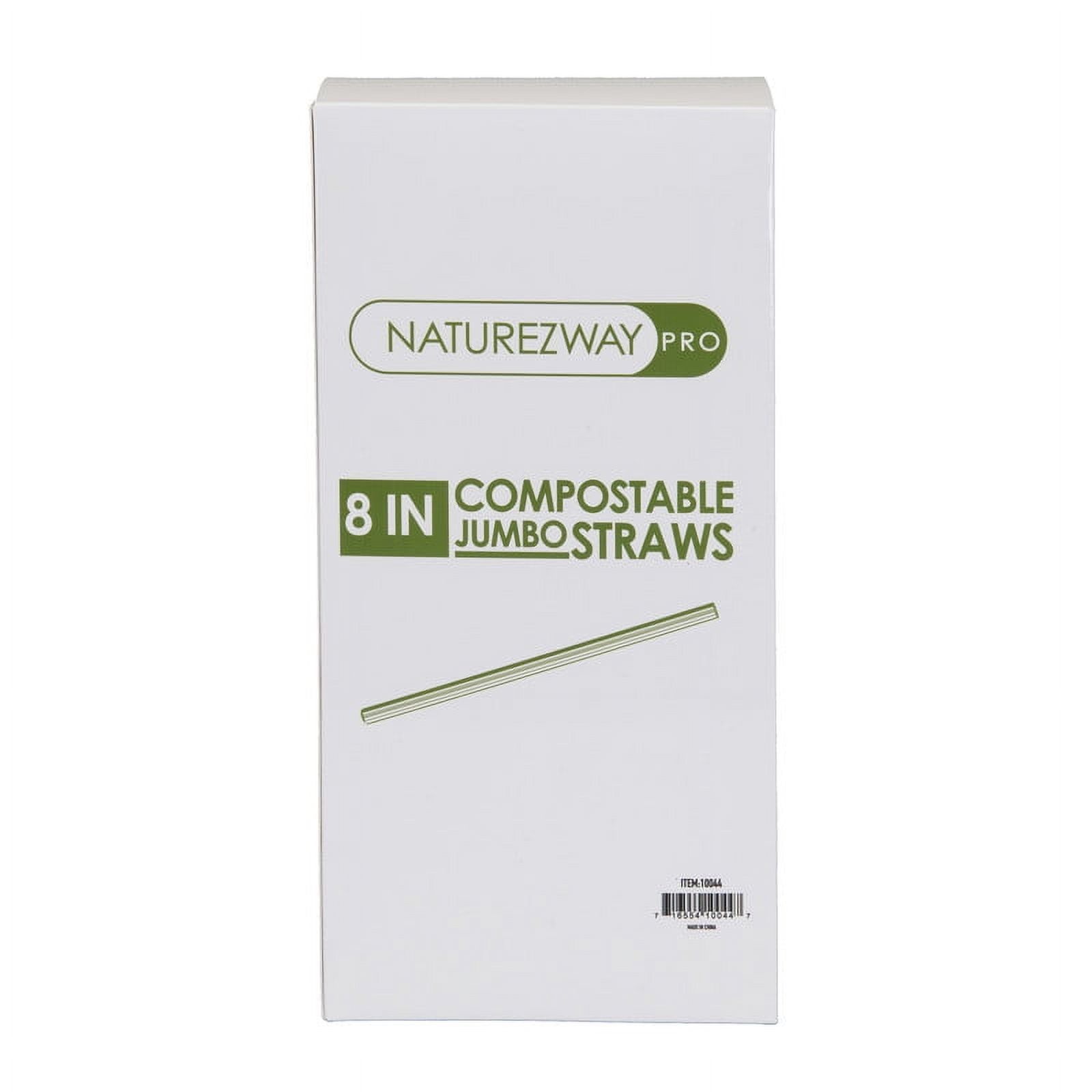 Naturezway Pro 8" Jumbo Straws, 3000 Pack - Convenience, Plant Based ...
