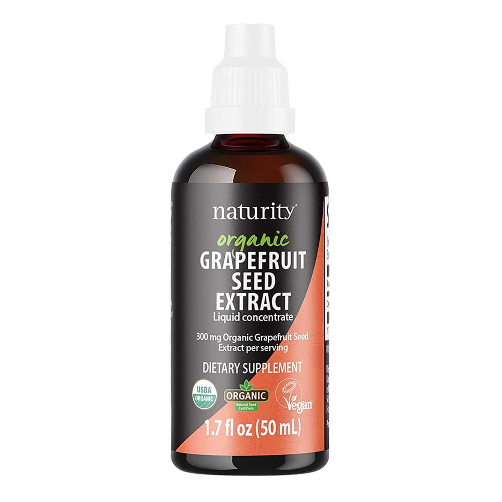 Naturity Organic Grapefruit Seed Extract Liquid, 1.7 Oz, 2 Pack ...