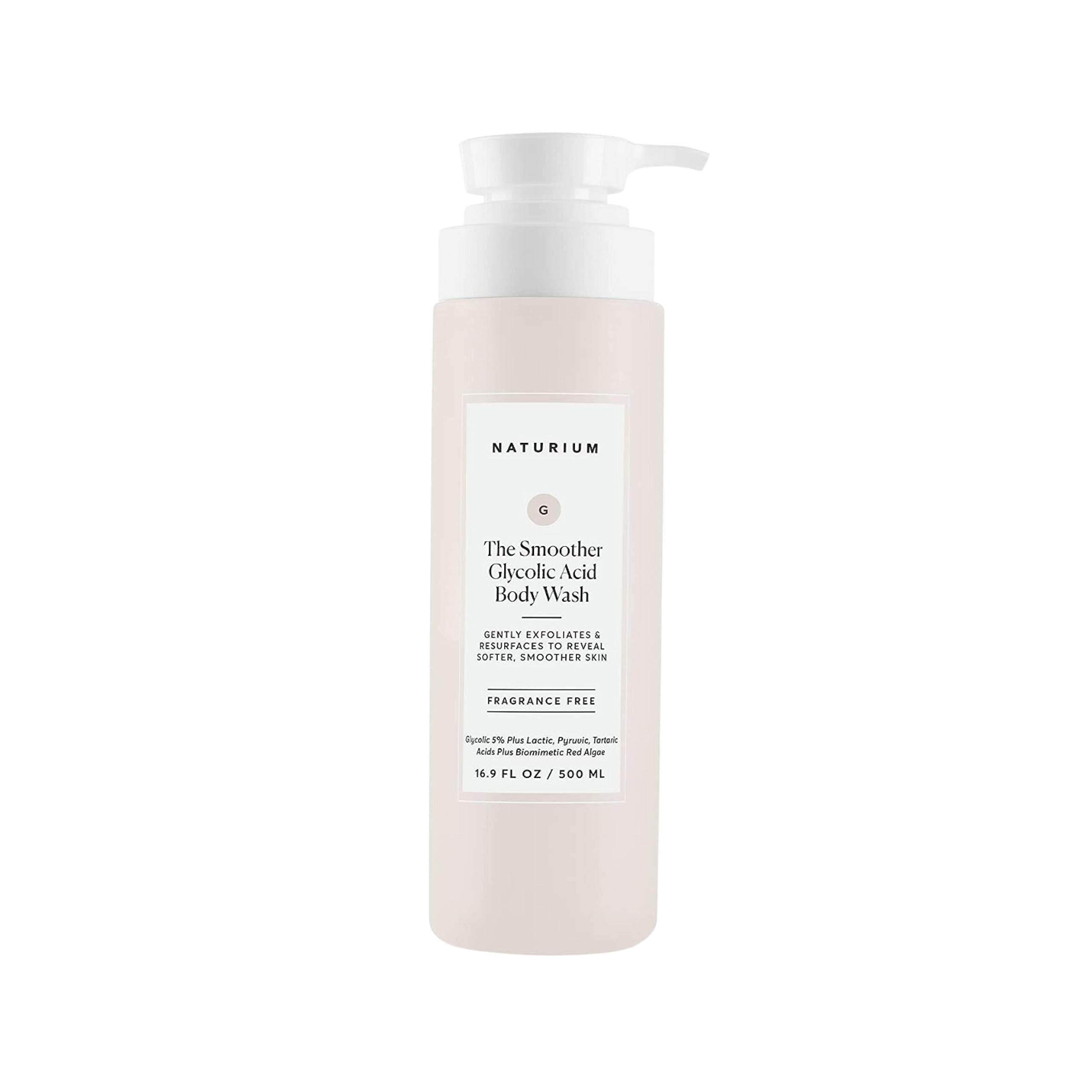 Naturium The Smoother Glycolic VTF5 Acid Exfoliating Body Wash, Soft ...
