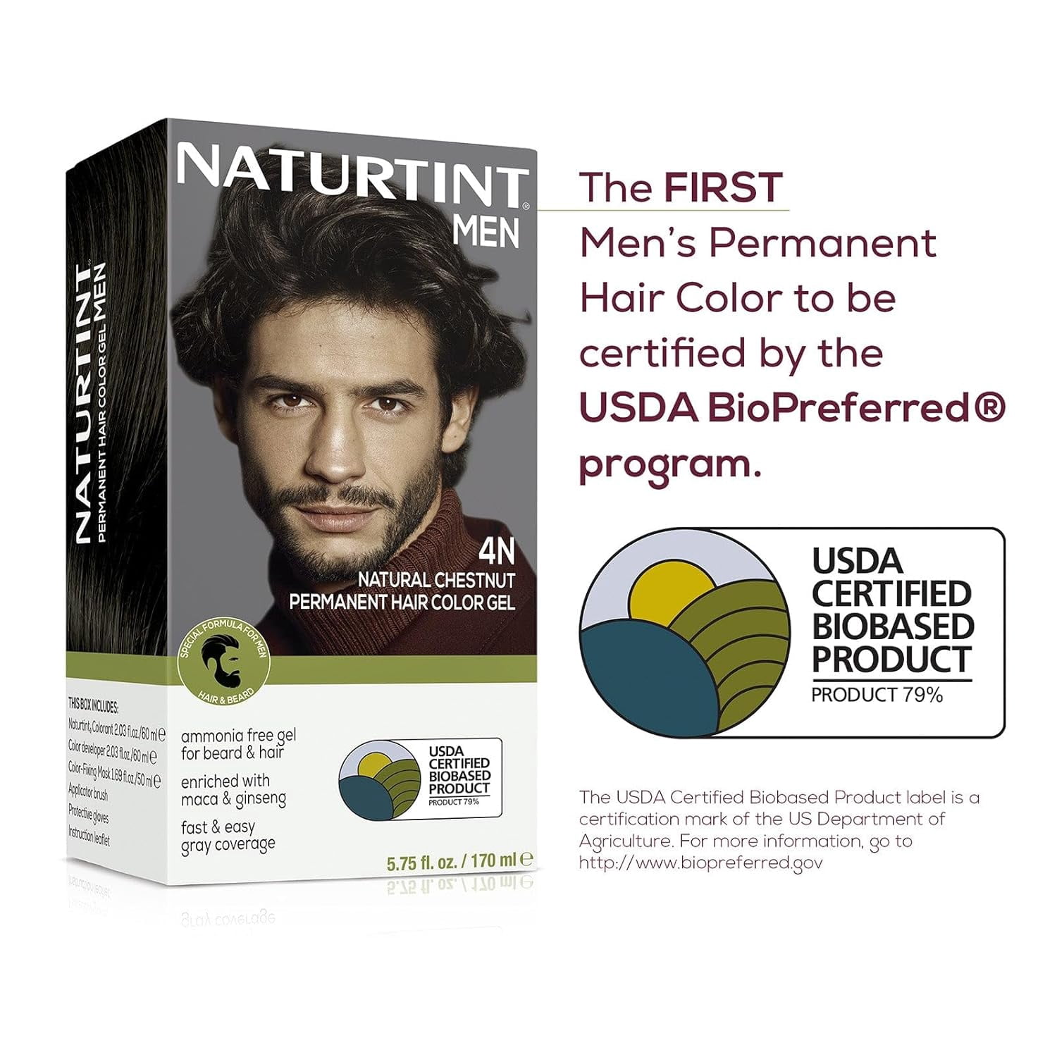 Naturtint 1N Black Mens Permanent Hair Color - Walmart.com
