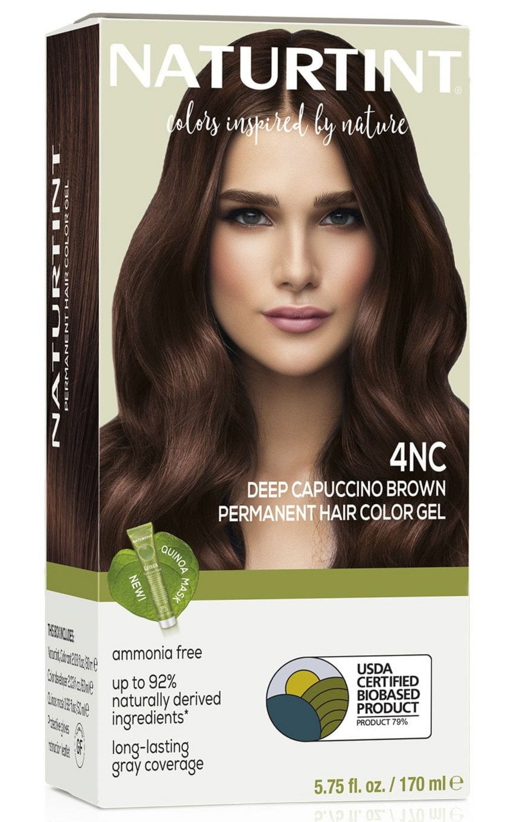 Naturtint Permanent Hair Color - 4NC Deep Cappacino Brown, Ammonia Free ...