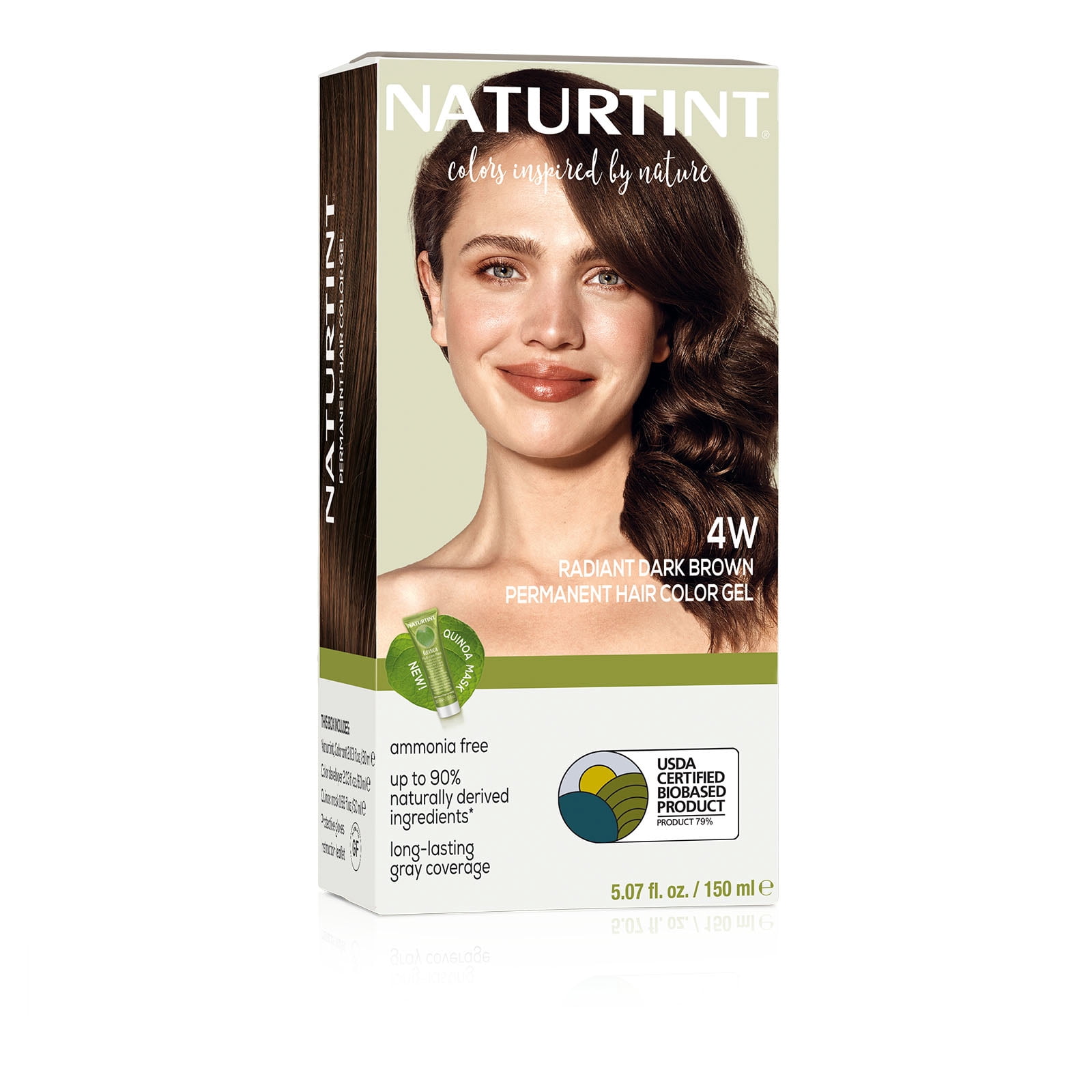 Naturtint 4W Radiant Dark Brown Permanent Hair Color, Vegan-Friendly ...