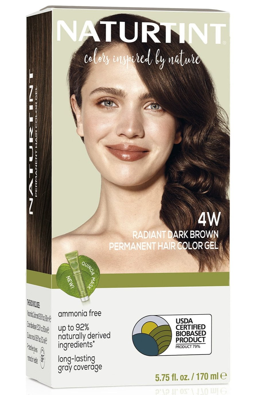 Naturtint 4W Radiant Dark Brown Permanent Hair Color, 1 Pack (Packaging ...