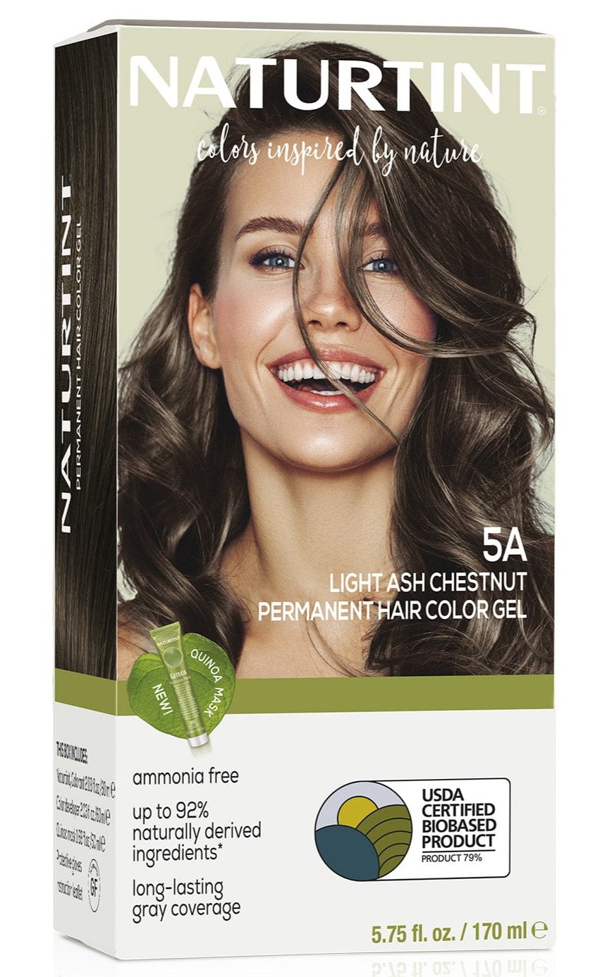 Naturtint 5A Light Ash Chestnut, Permanent Hair Color, Vegan ...