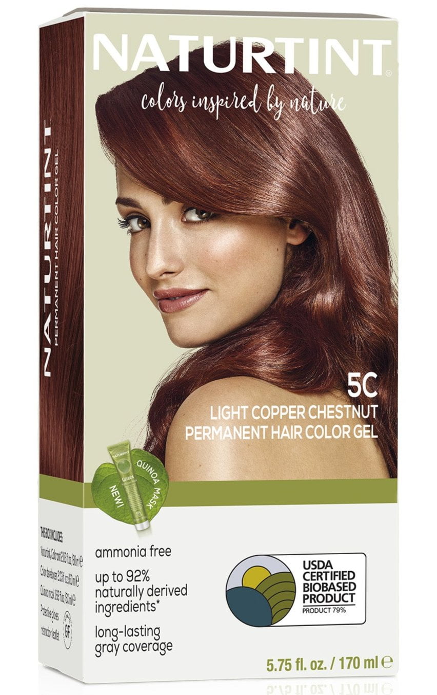 Naturtint Permanent Hair Color 5C Light Copper Chestnut, USDA ...