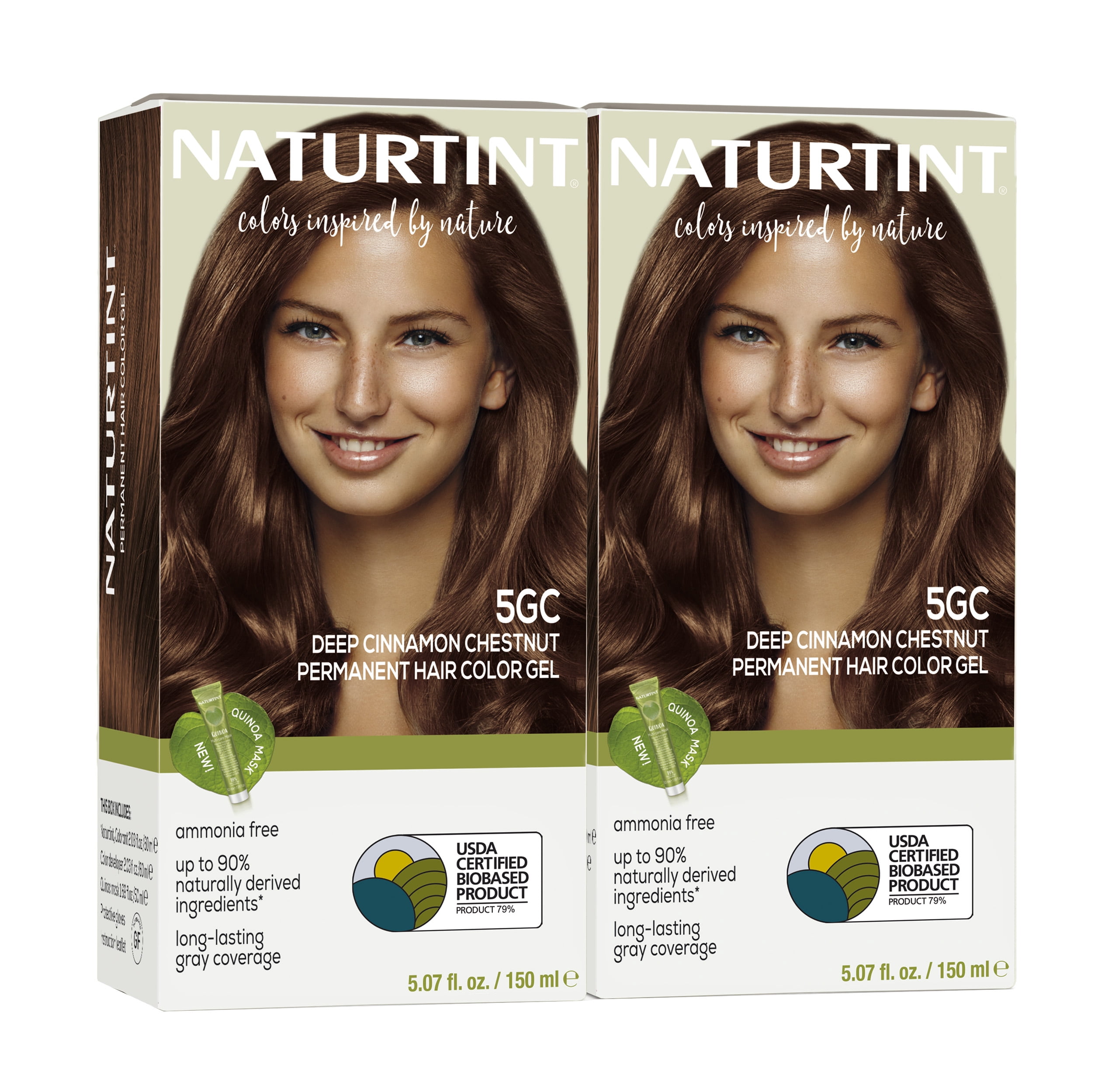 Naturtint 5GC Deep Cinnamon Chestnut Permanent Hair Color, 2 Pack ...