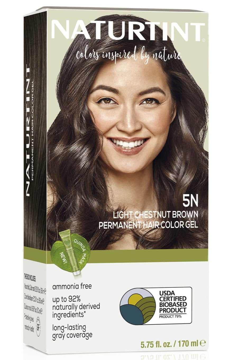 Naturtint Organic Dye, Permanent Hair Color - 5N Light Chestnut Brown ...