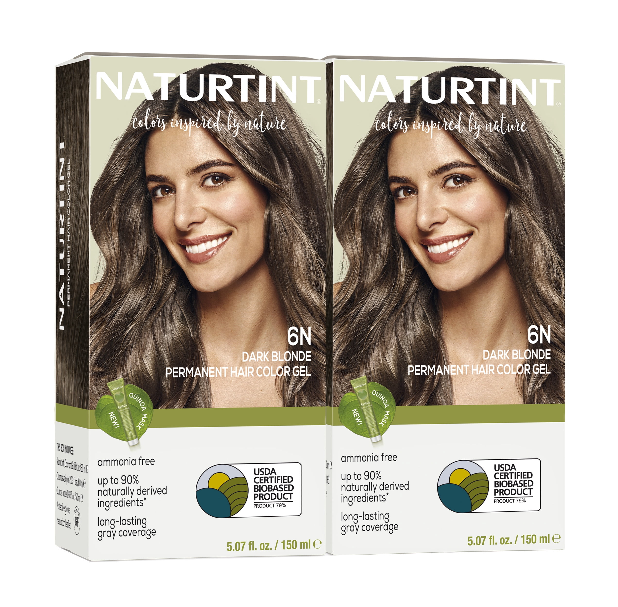 Naturtint 6N Dark Blonde Permanent Hair Color, Vegan-Friendly, 2 Pack ...