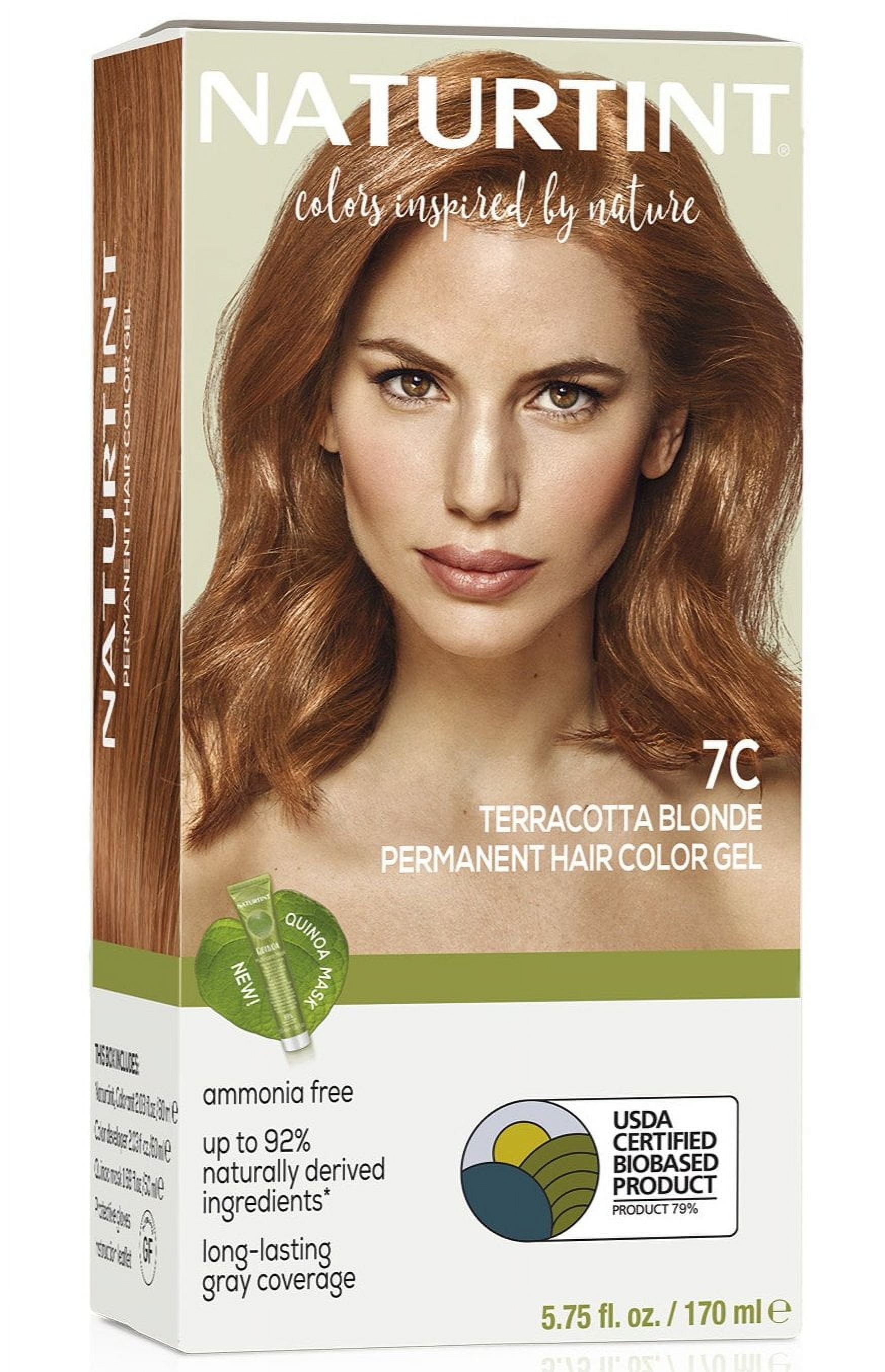 Naturtint Permanent Hair Color - 7C Terracotta Blonde, Ammonia-Free ...
