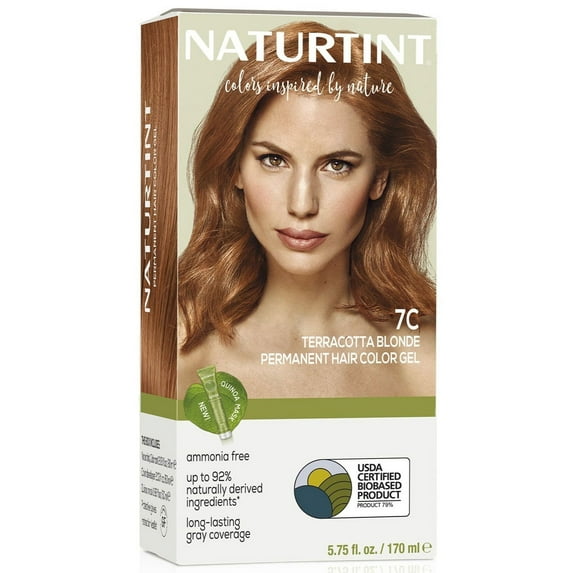 Naturtint Permanent Hair Color - 7C Terracotta Blonde, Ammonia-Free ...