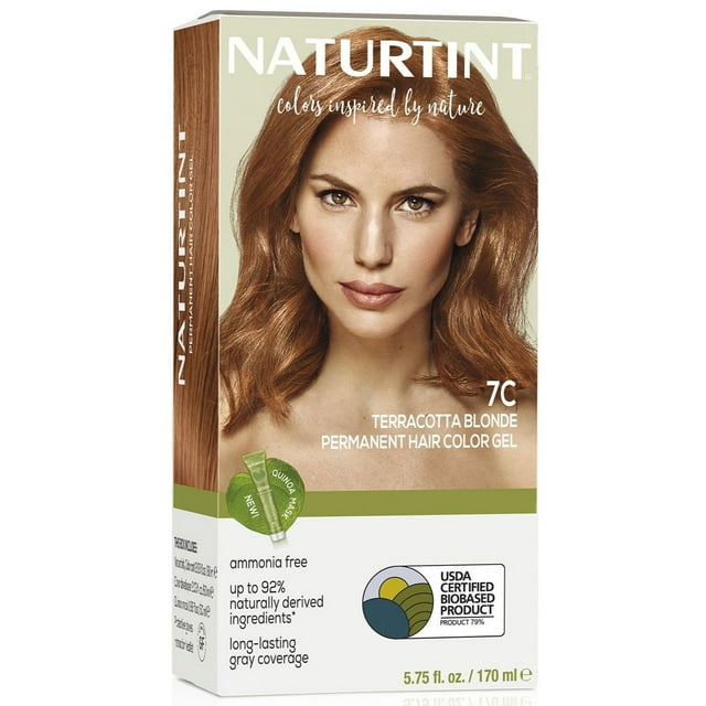 Naturtint Permanent Hair Color - 7C Terracotta Blonde, Ammonia-Free ...