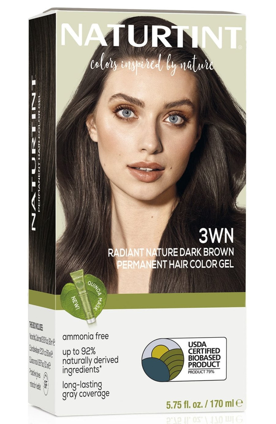Naturtint Organic Permanent Hair Color - 3WN Radiant Nature Dark Brown ...