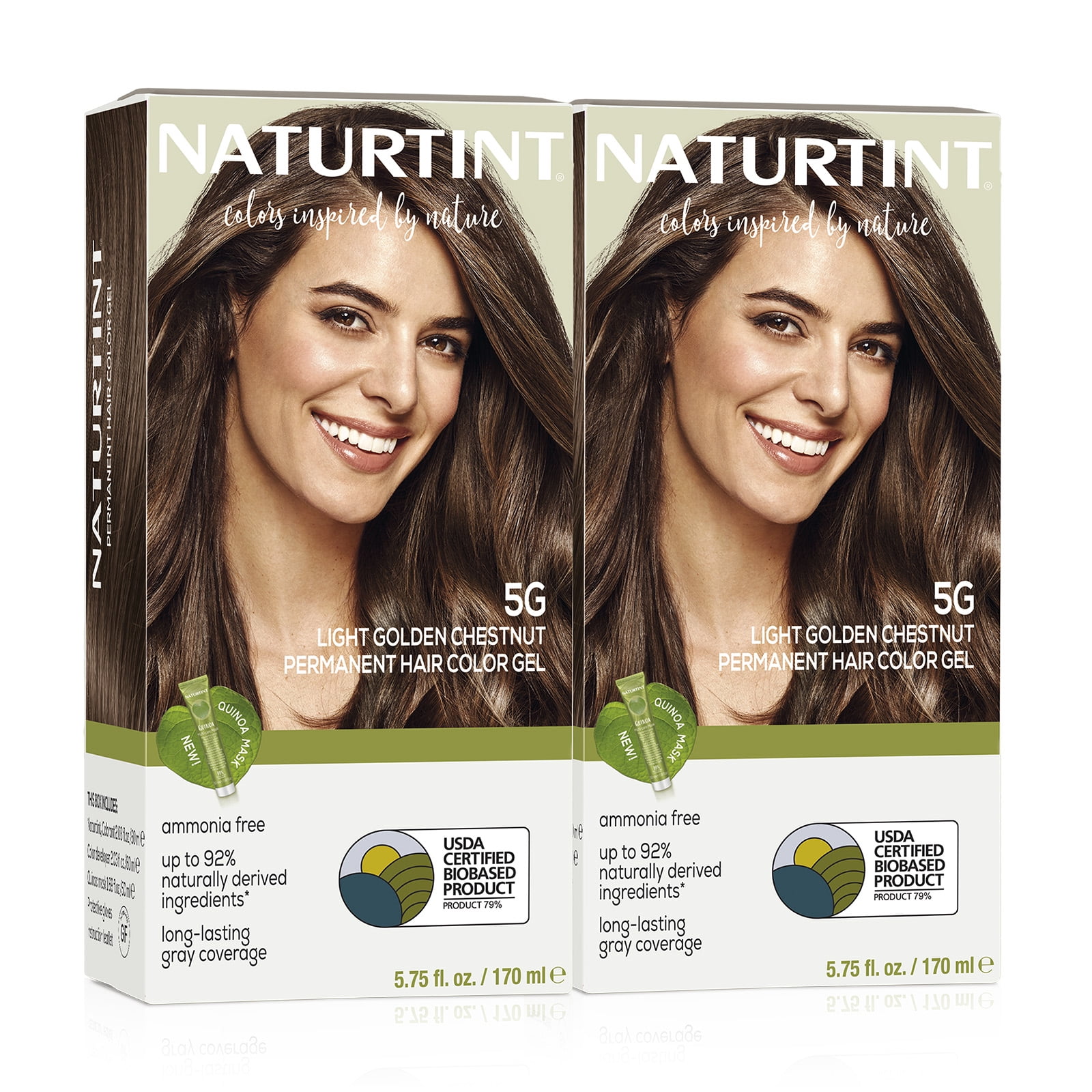 Naturtint Plant Extract Dye - Permanent Hair Color, 5G Light Golden ...