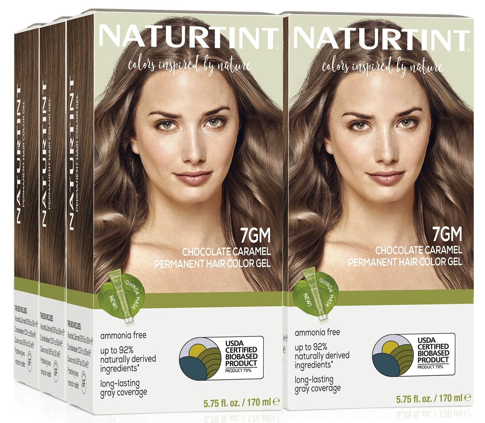 Naturtint 7GM Chocolate Caramel Permanent Hair Color, 6 Pack (Packaging ...