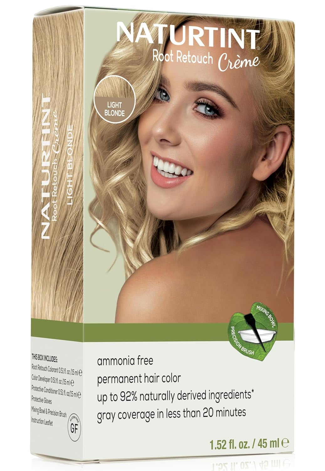 Naturtint Root Retouch Creme 9N Light Blonde Hair Color Kit, 1.52 Oz ...