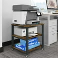 Natwind 3-Tier Mobile Under Desk Printer Stand, 19.7''x19.7''x22.6 ...