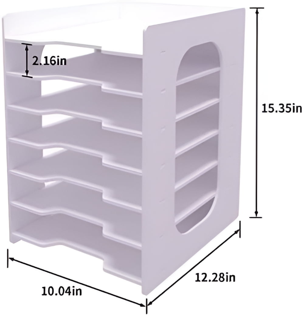 Natwind 7 Tier Office File Paper Organizer For Desk Desktop Letter Tray