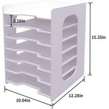 Natwind 7-Tier Office Supplies Rack, Desktop File Sorter & A4 Paper ...