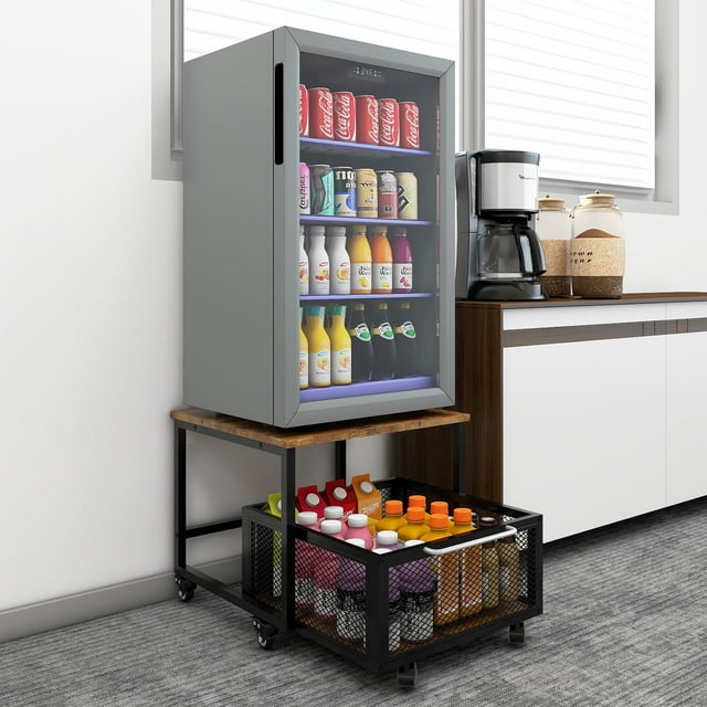 Natwind Compact Portable Mini Fridge Stand, Dorm Base with Large ...