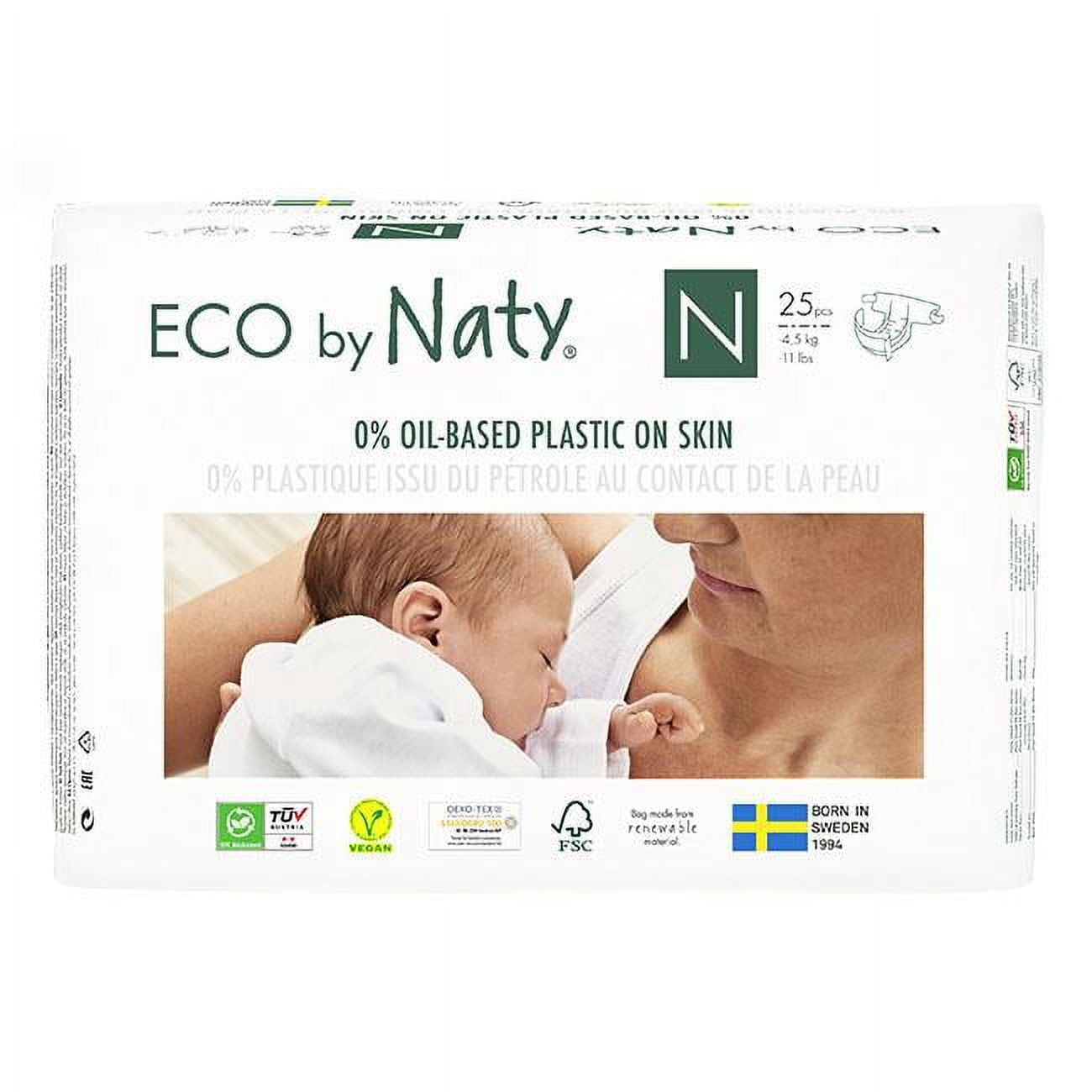 Naty AB Eco Baby Diapers - Size Newborn - 100 Diapers - Walmart.com