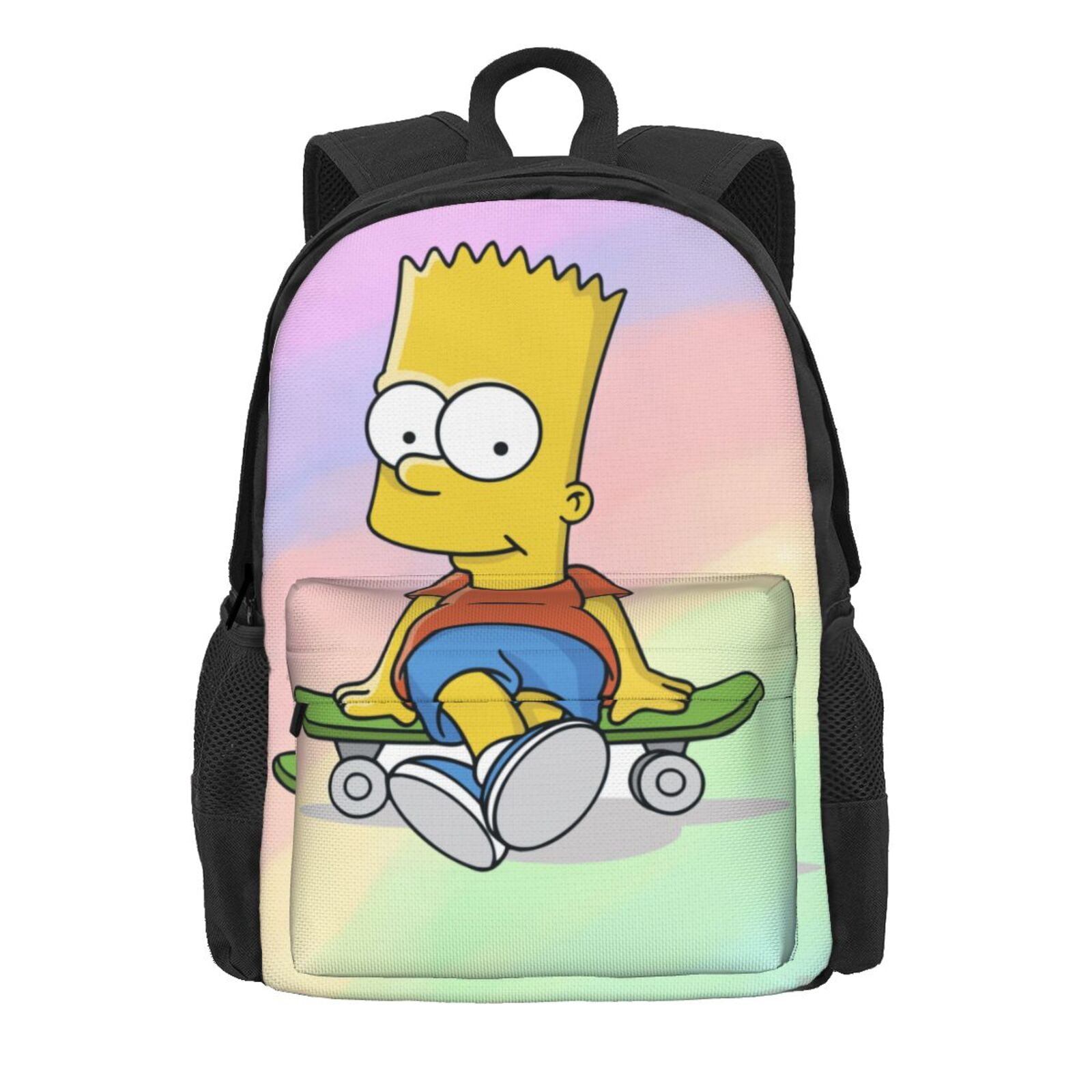 Naughty Bart The Simpsons Backpack Adjustable Daypack Large Capacity ...