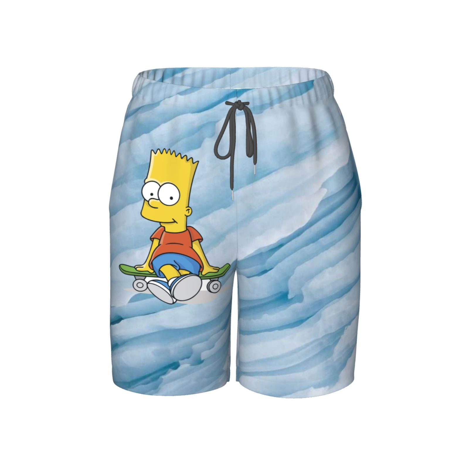 Naughty Bart The Simpsons Boy's Swim Trunks Quick Dry Teen Board Shorts ...