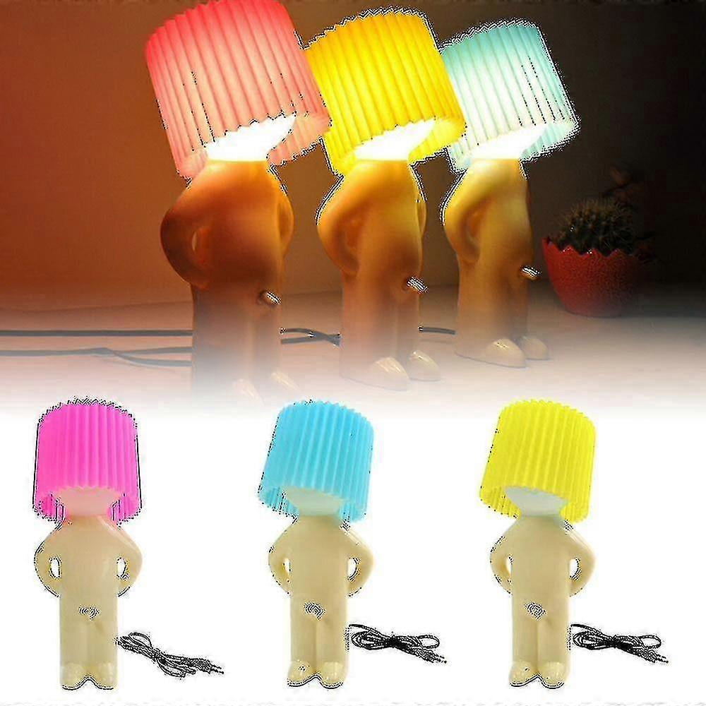 Naughty Boy Mr.p A Little Shy Man Creative Lamp Small Night Light Desk ...