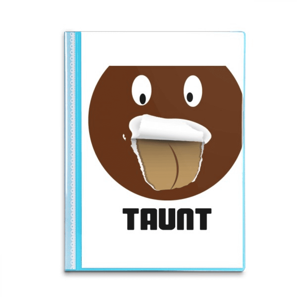 Naughty Brown Emotion Taunt Tongue Book Sheet Protectors Portfolio ...