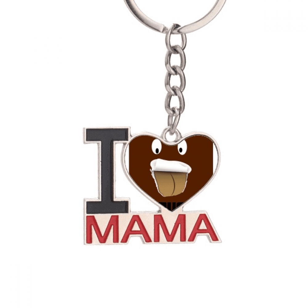 Naughty Brown Emotion Taunt Tongue Keychain Metal Keyring Holder Love ...
