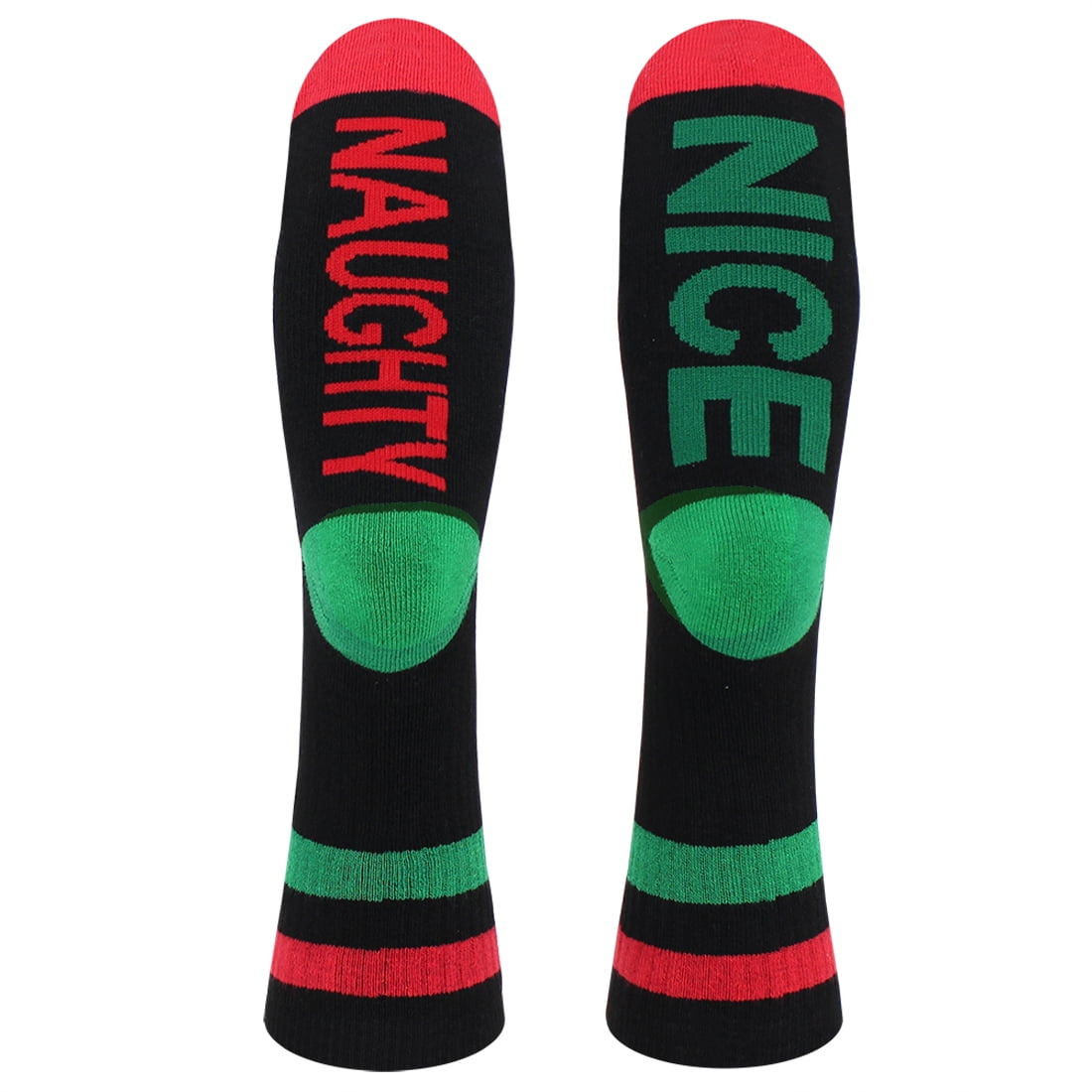 Naughty Nice Crew Socks - Walmart.com