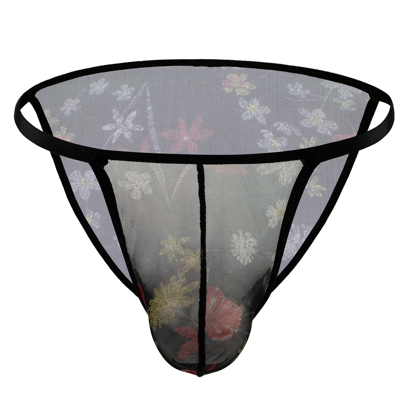 Naughtyhood Cotton Briefs For Men Mens Sexy Underwear Printed Mesh