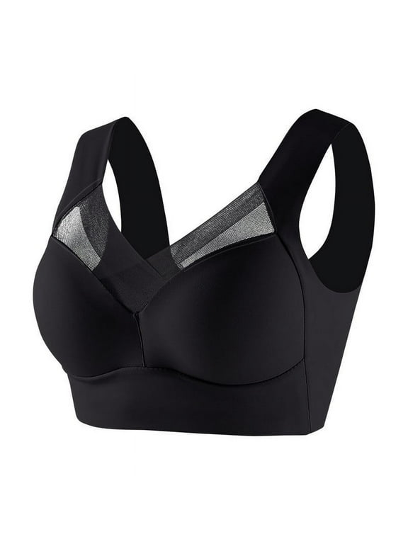 3Pack Women's Seamless Bras No Steel Ring Push Up Bras Soft Comfortable ...