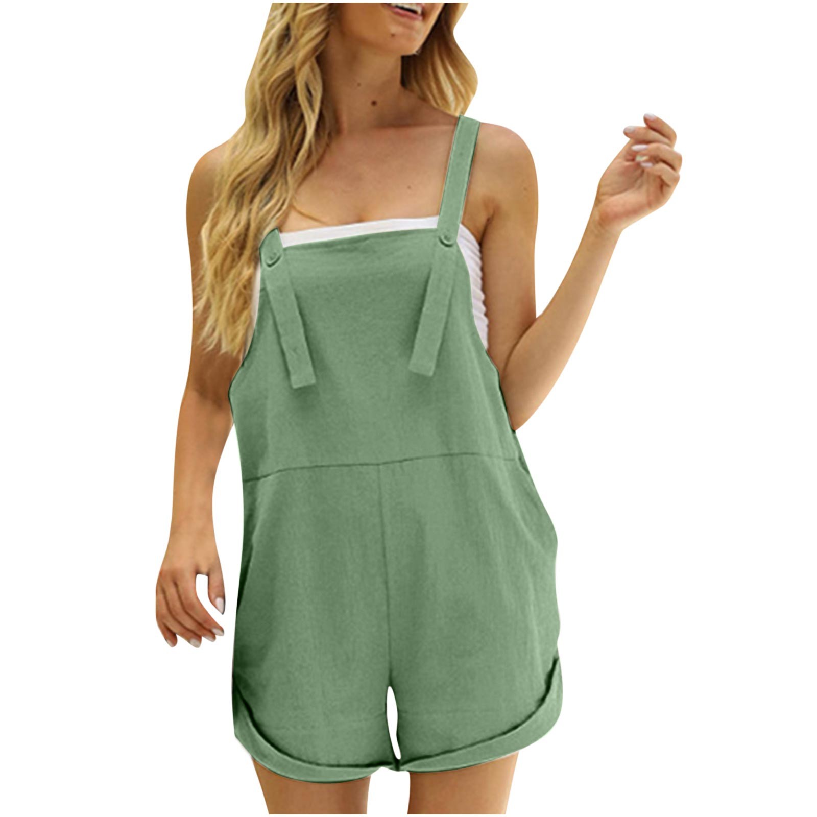 Naughtyhood Jumpsuits for Short Women,Woman Spring Summerl Solid Color ...