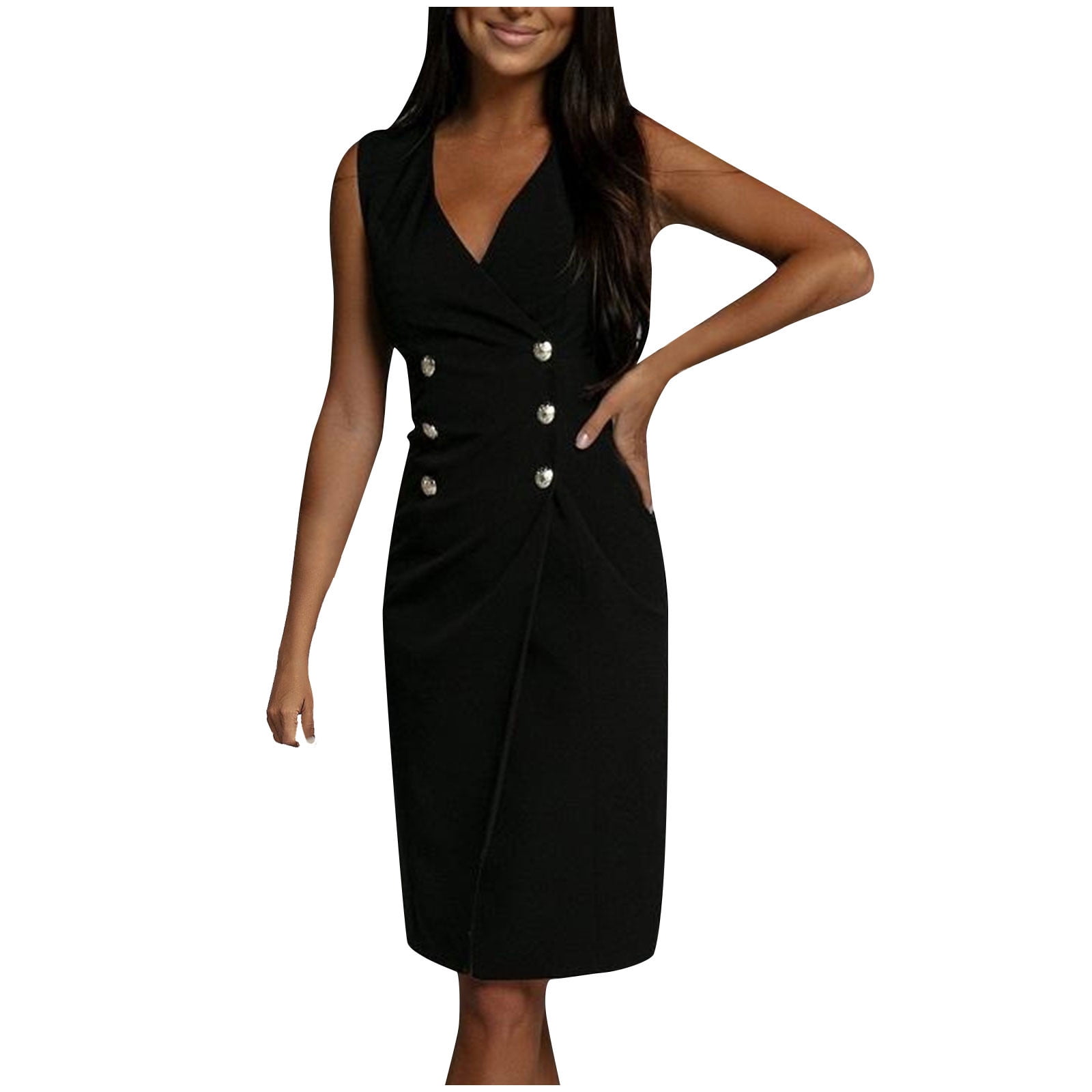 Naughtyhood Summer Clearance Women Dress! V-neck Summer Dress Women ...