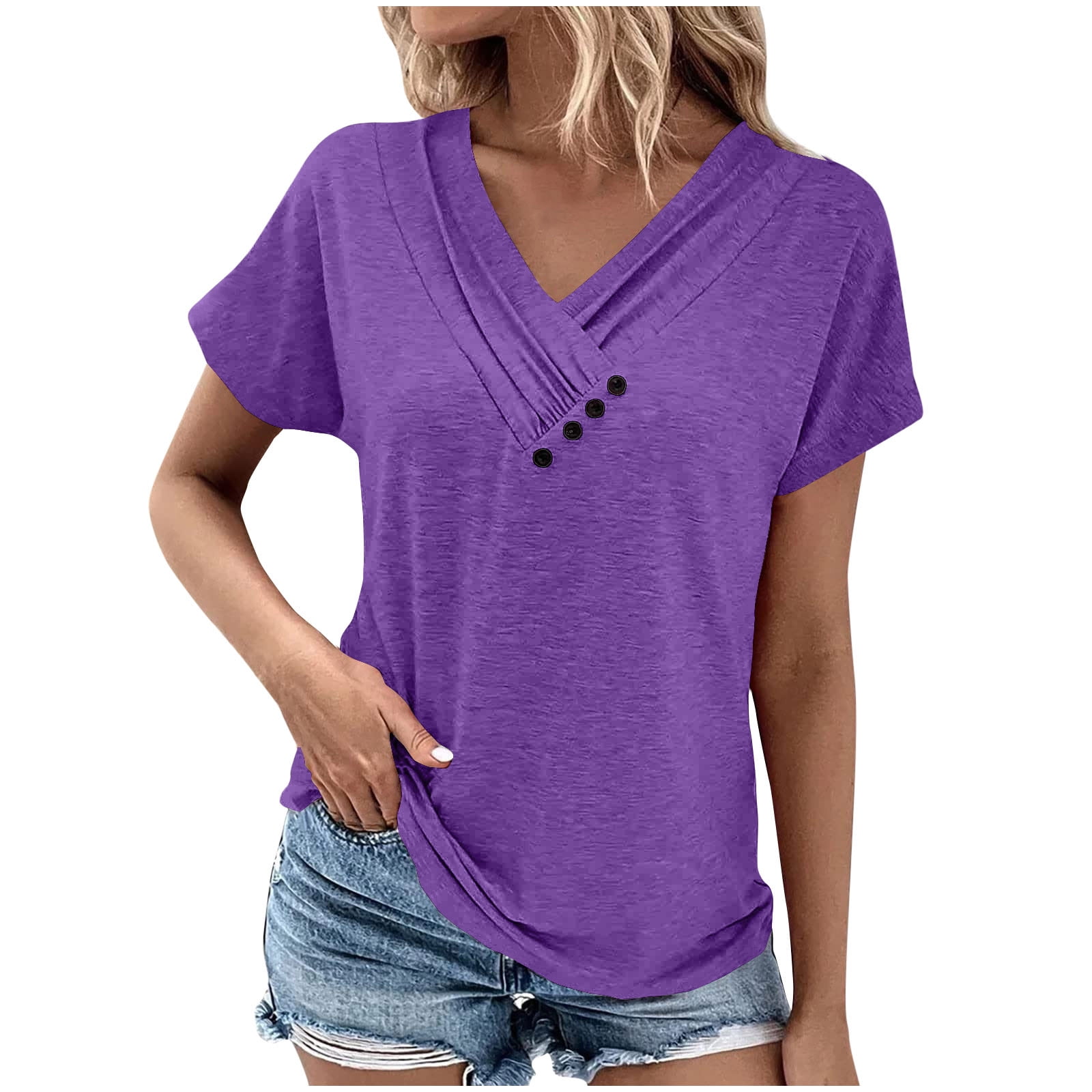 Naughtyhood Womens Plus Size Tops Clearance!Plus Size Short Sleeve Tops ...