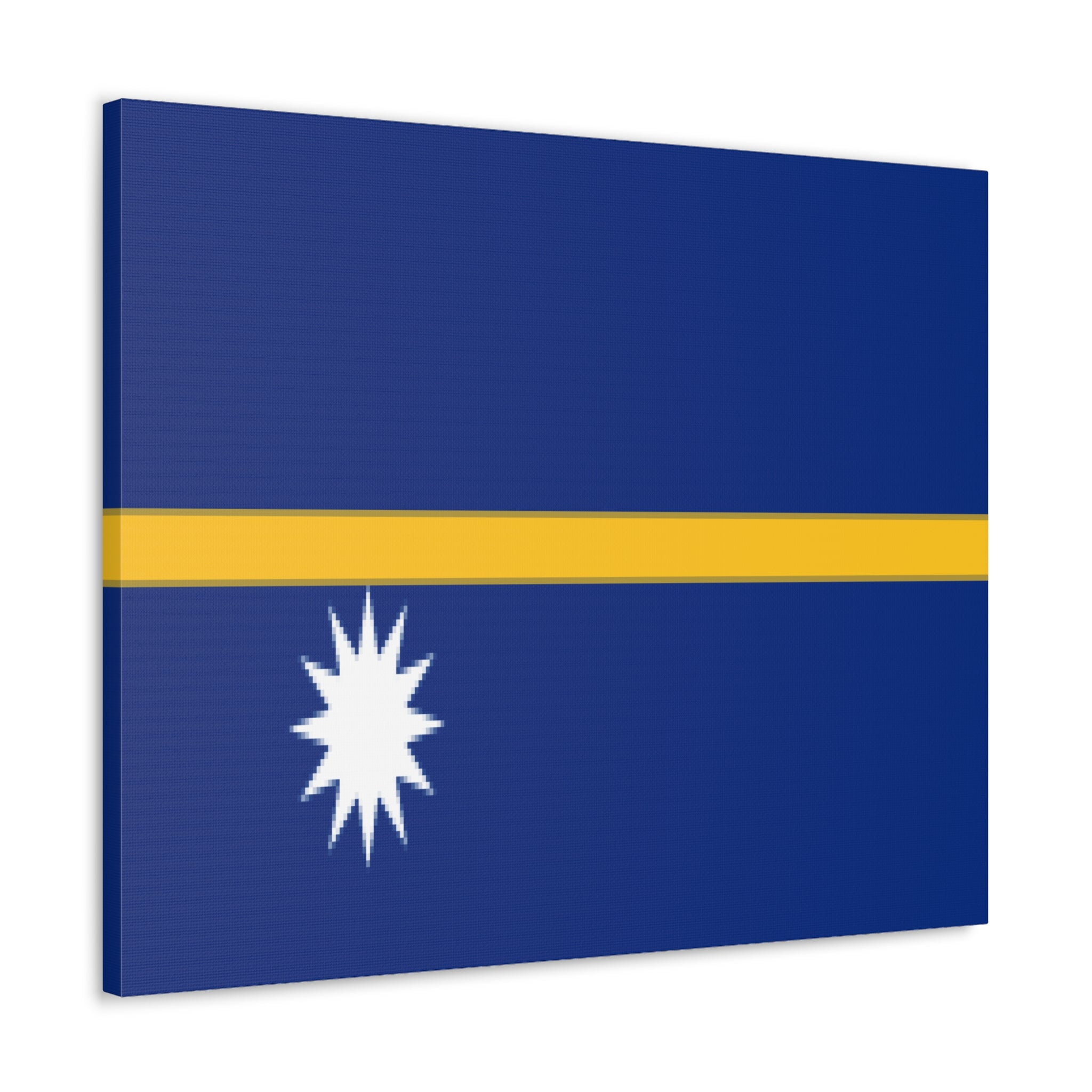 Nauru Country Flag Canvas Vibrant Wall Art Unframed Home Decor ...