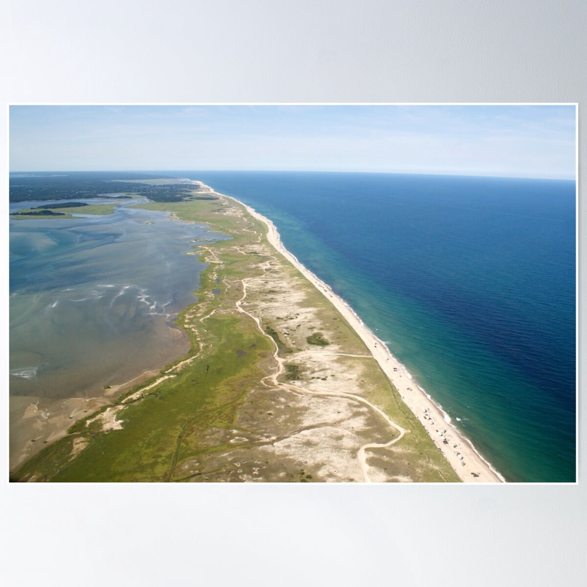 Nauset Beach Aerial Photo (Orleans, Cape Cod) Poster Wall Art, Modern ...
