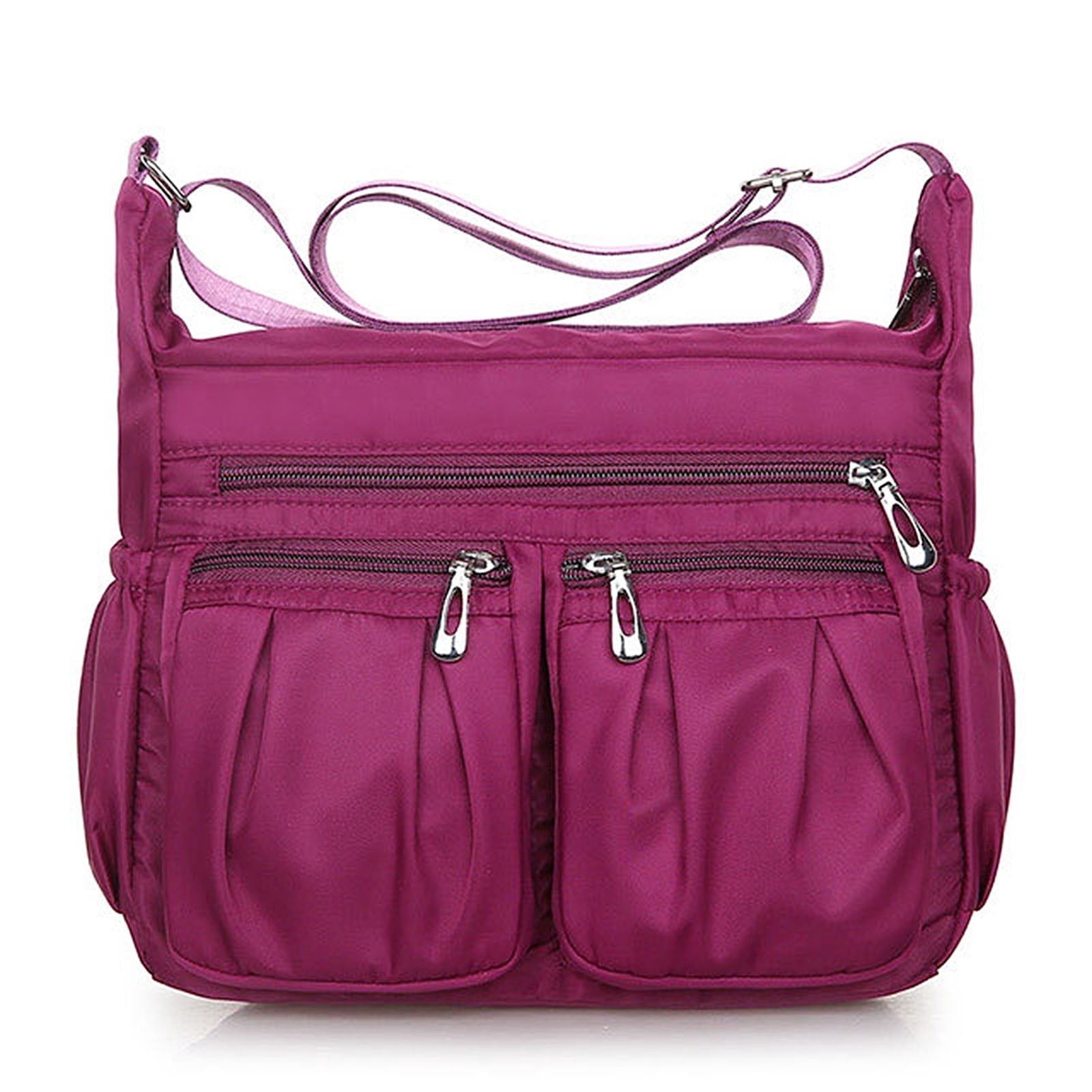 Nausy Women's Nylon Crossbody Purse Travel Bag, 065-Purple - Walmart.com