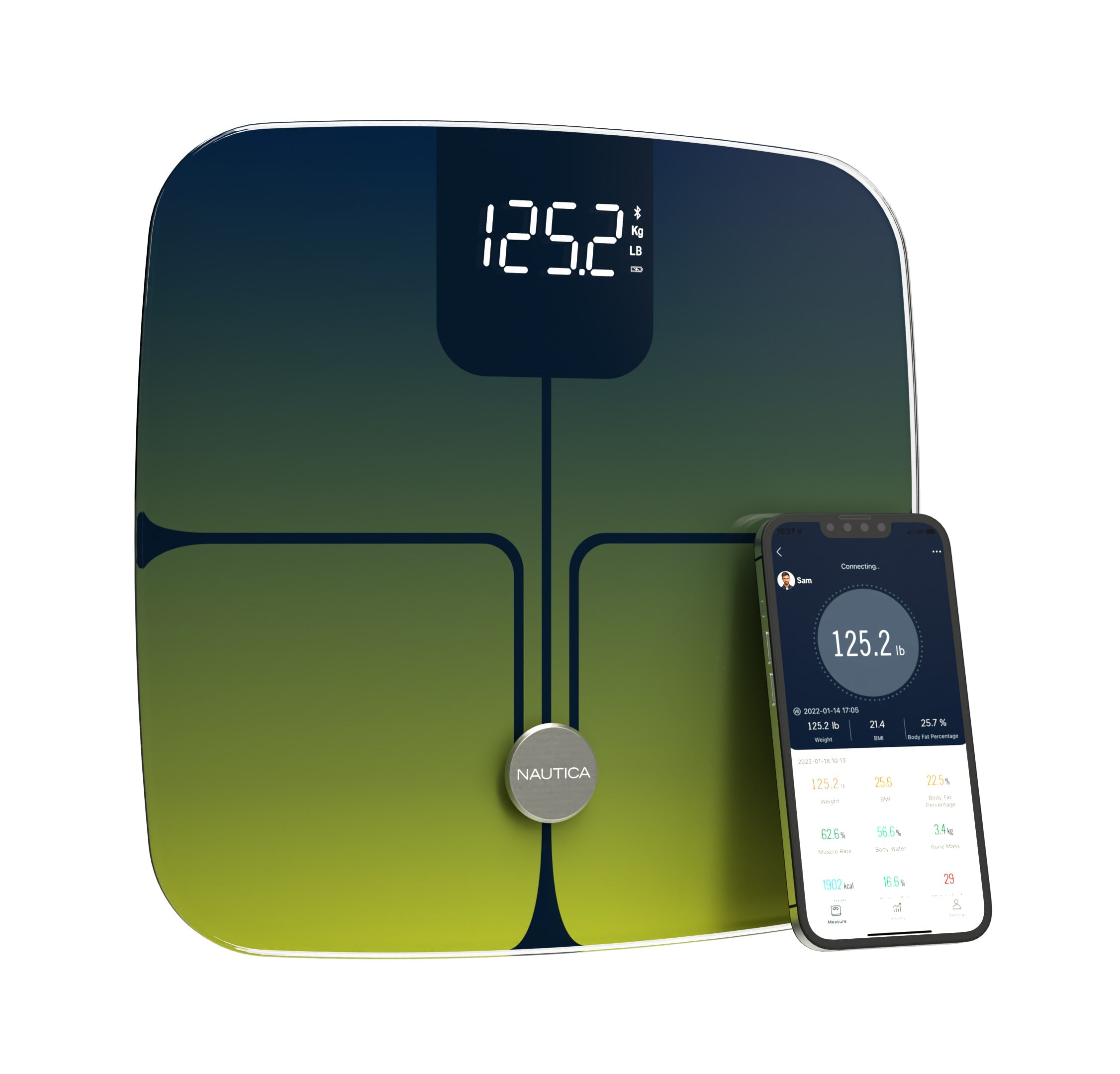 Nautica Body Tracker Plus – 12 Body Metrics, Advanced ITO Technology ...