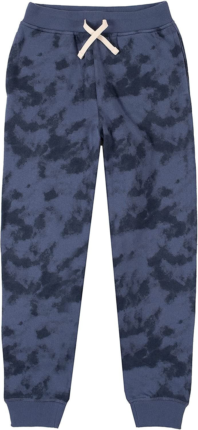 Nautica Boys Basic Fleece Jogger Sweatpants 5 Blue Tie Dye - Walmart.com