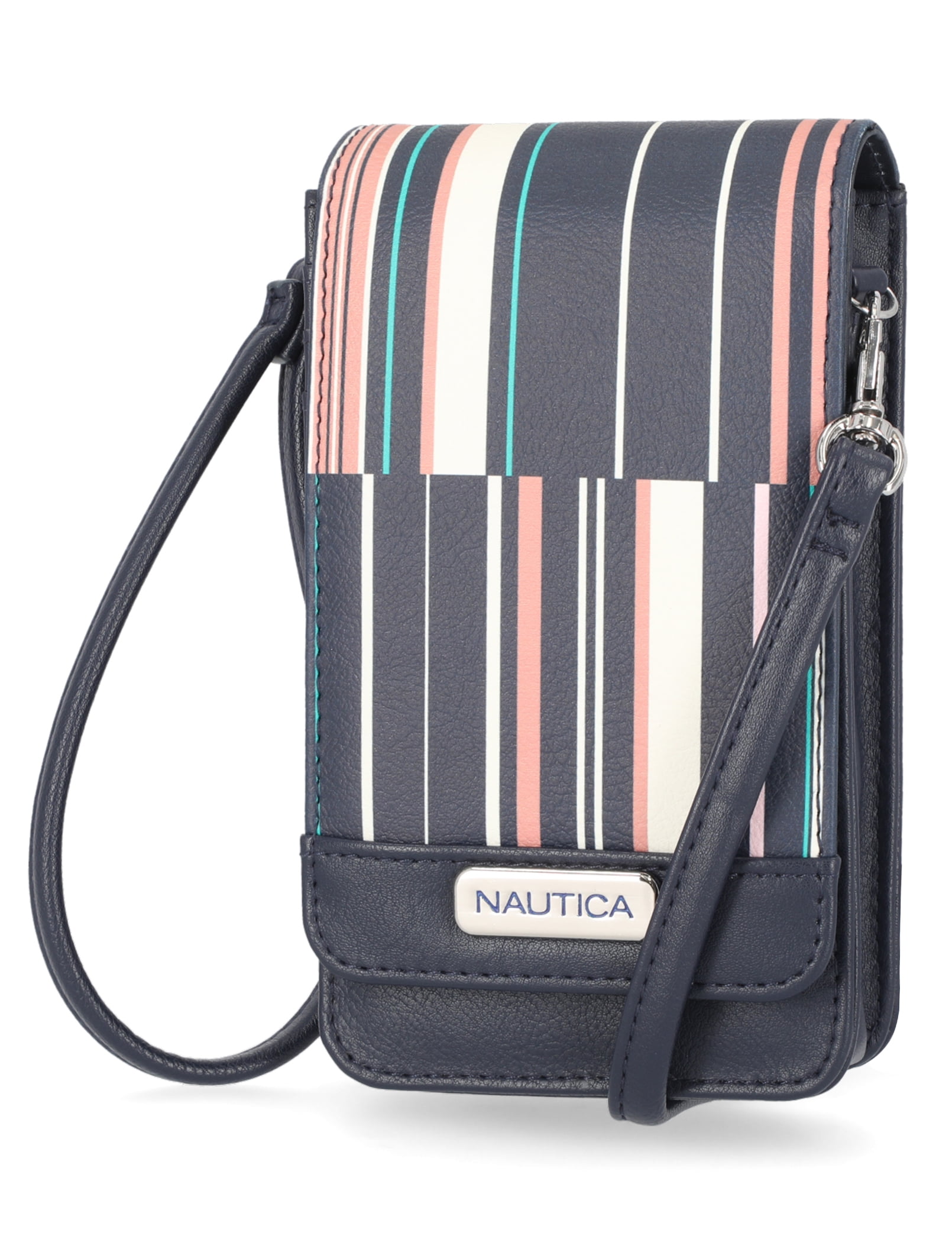 Nautica Catalina Vegan Leather RFID Crossbody Cell Phone Purse with ...