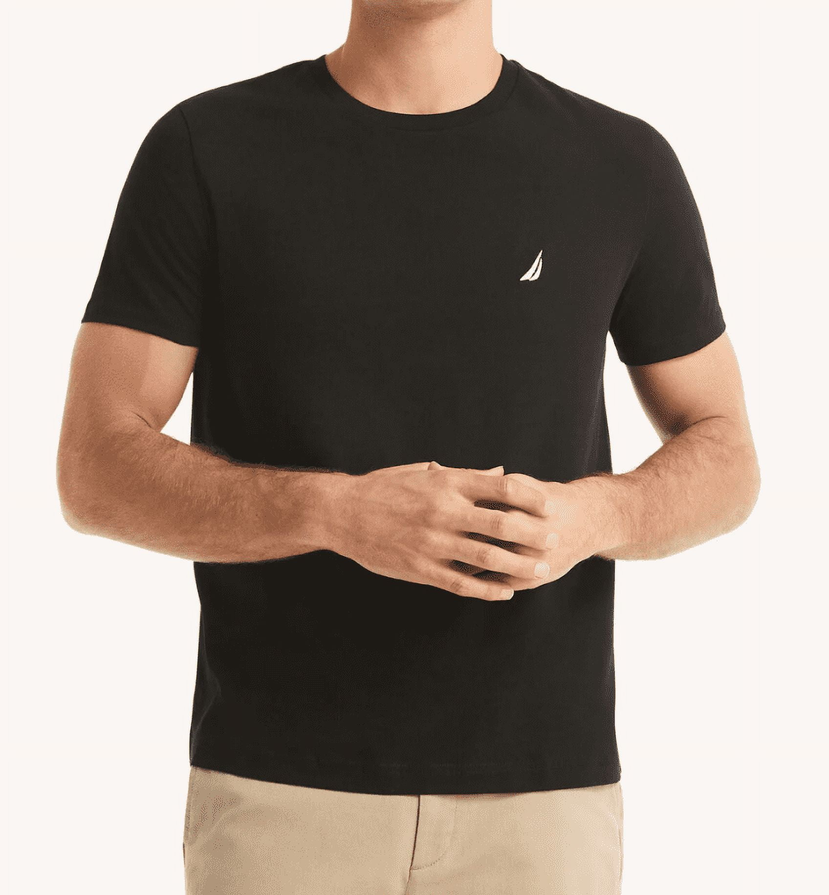 Nautica Crewneck Deck T-Shirt, True Blank - Large - Walmart.com