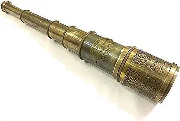 Nautica Decor Nautical Maritime Brass 18" Telescope Vintage Marine ...