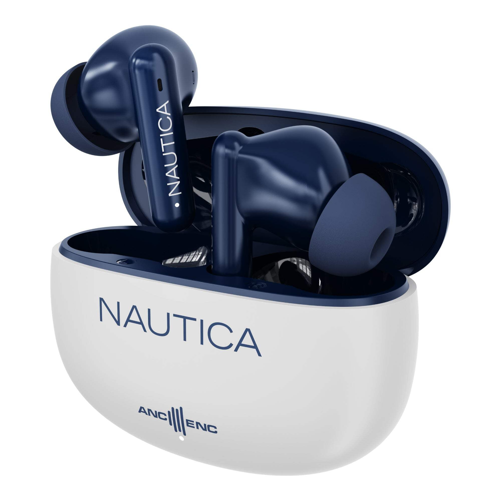 Nautica Hybrid Noise Cancelling (ANC+ENC) Wireless Stereo Earbuds with ...