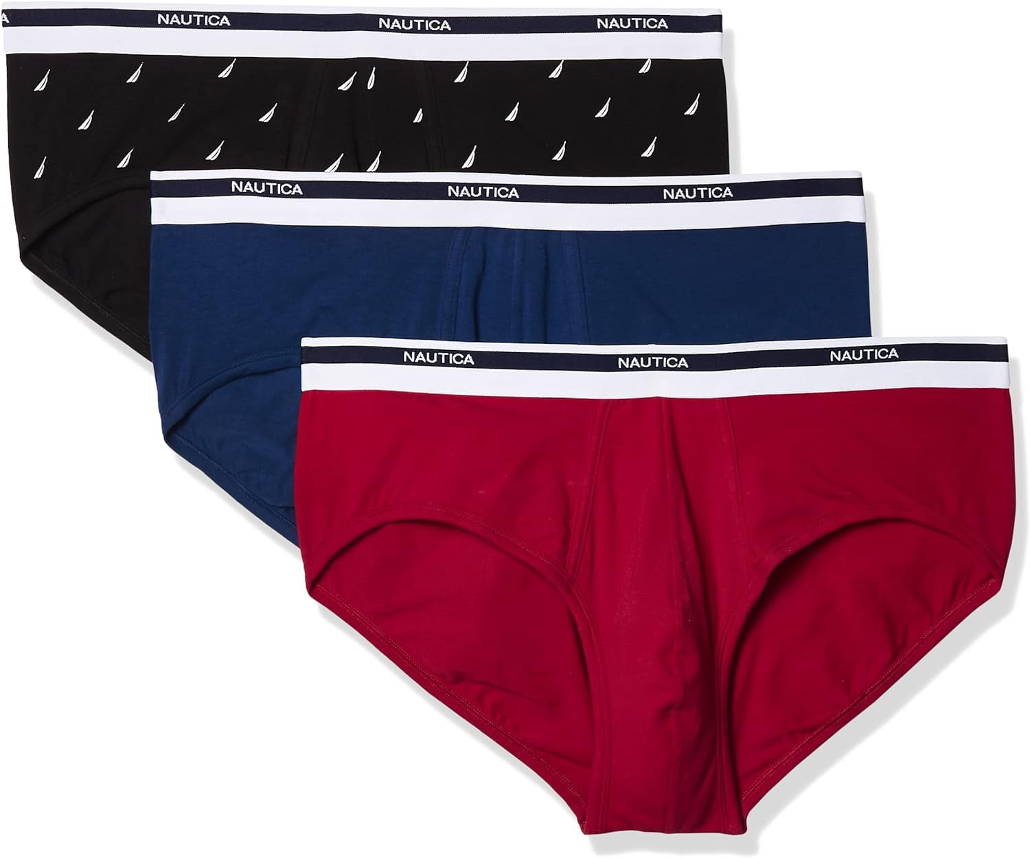 Nautica Men's Classic Cotton Stretch Multipack Briefs X-Large Nautica ...