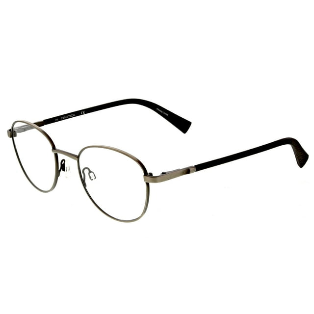 Nautica Men's Round Eyeglasses, N7282, Gunmetal, 49-21-140, with Case ...