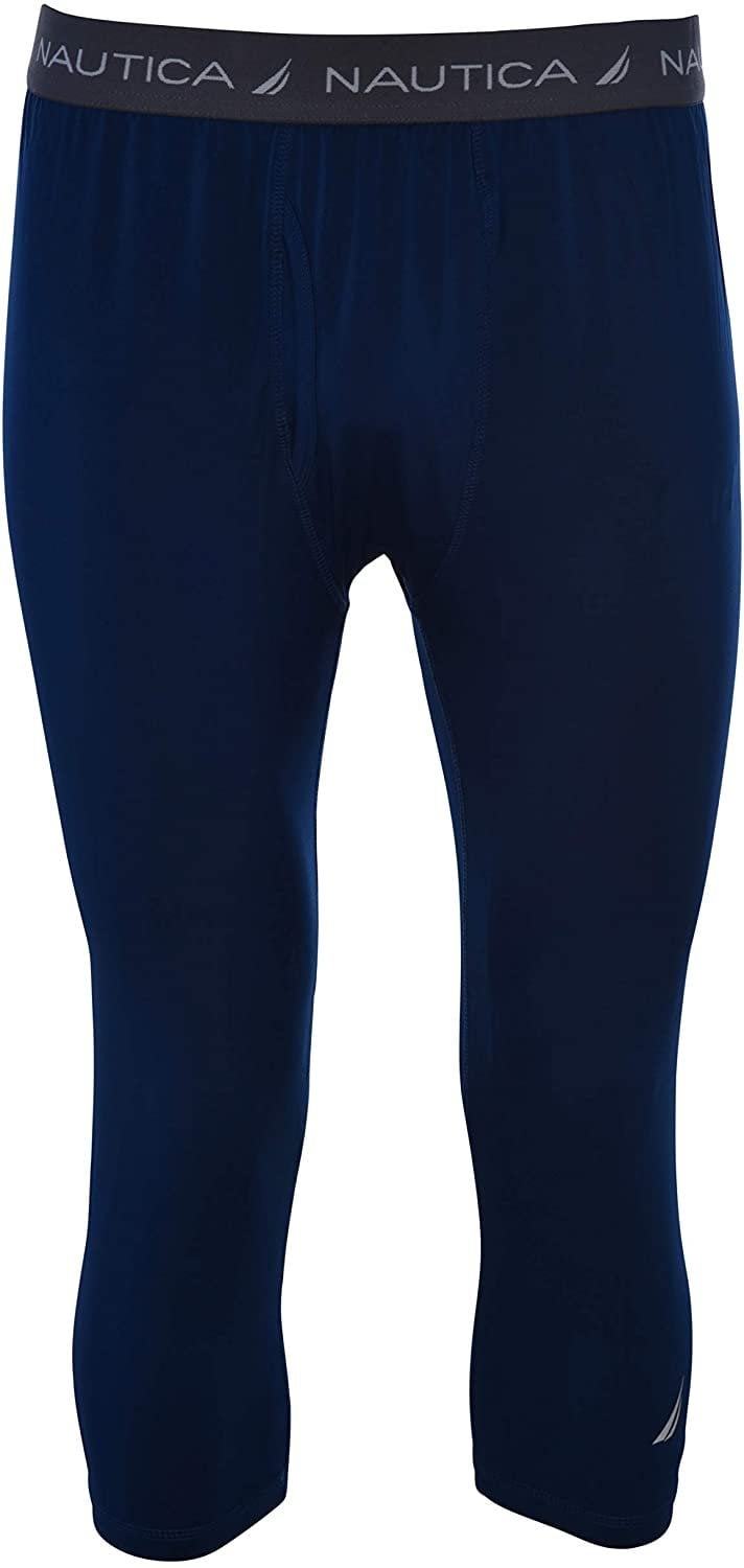 Nautica Mens 3 4 Compression Pants Dry Cool Sports Baselayer Running
