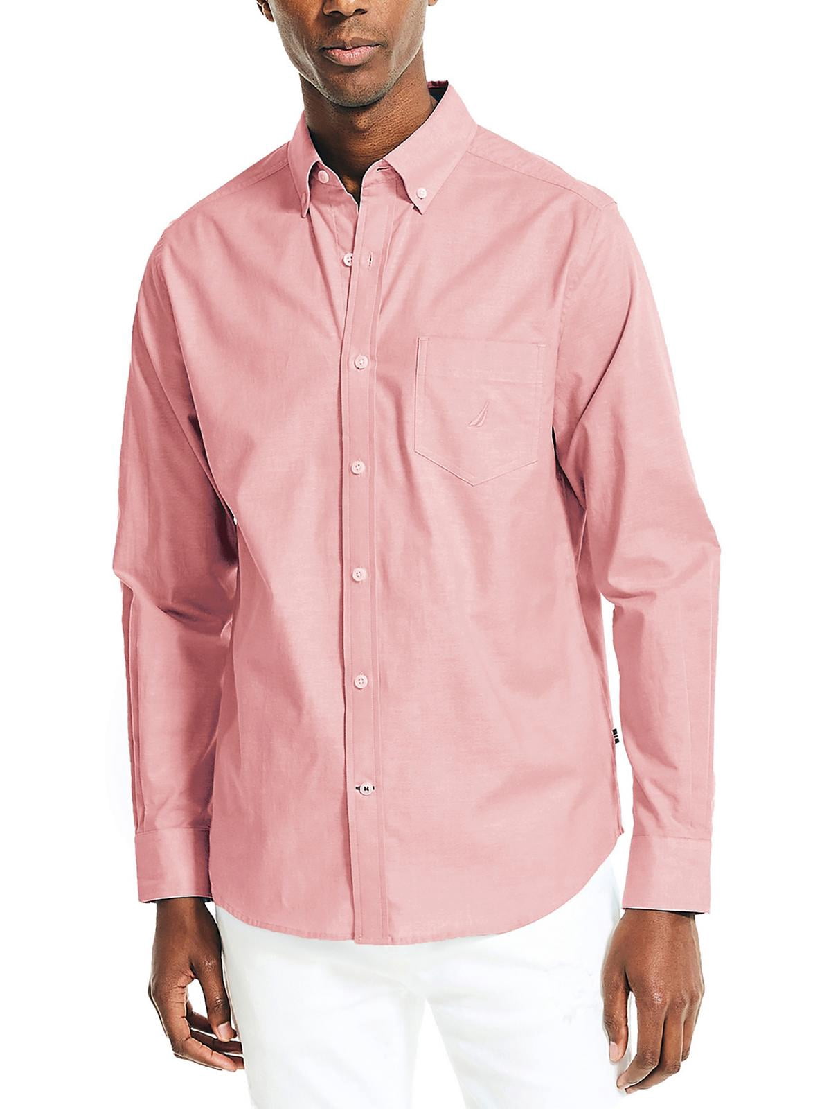 Nautica Mens Cotton Stretch Button-Down Shirt - Walmart.com