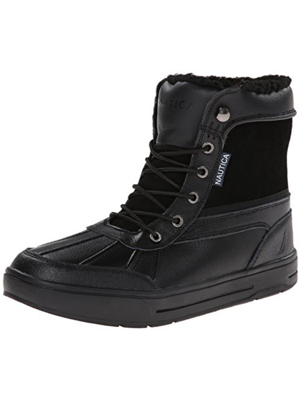 Nautica Mens Lockview Leather Fleece Lined Casual Boots - Walmart.com