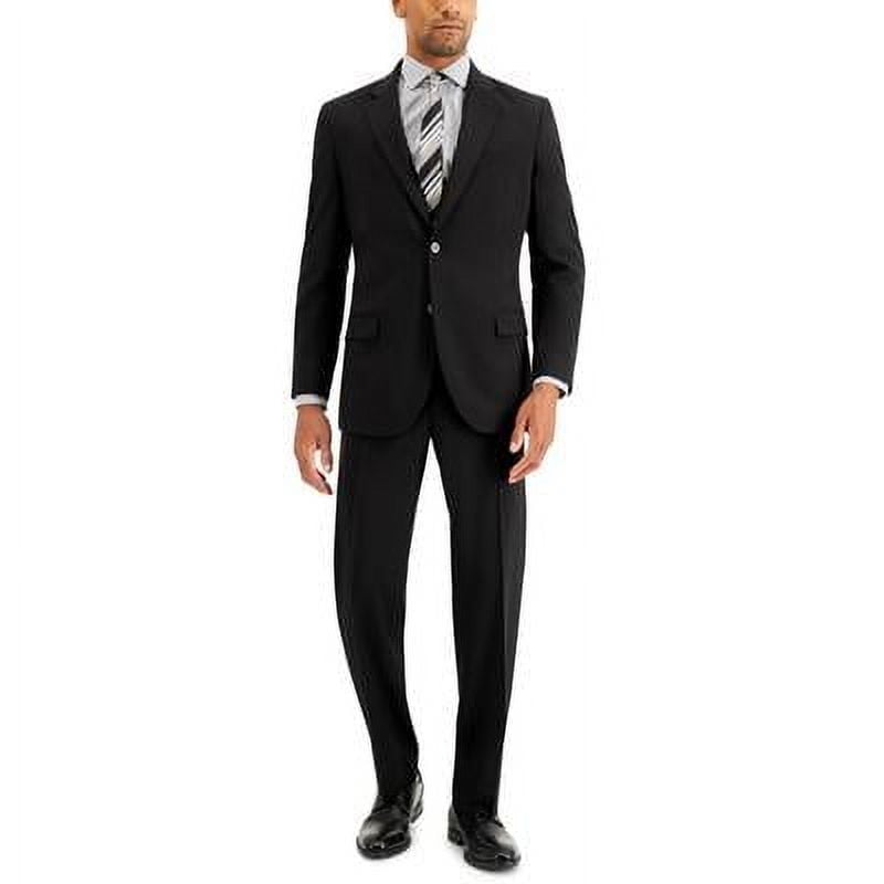 Nautica Men's Modern-Fit Bi-Stretch 2 Piece Suit 40R 34 x 32 Black ...